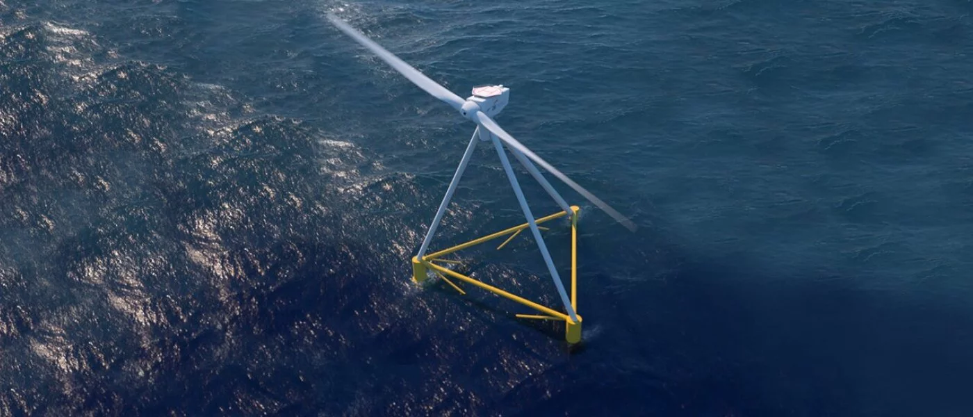 X1 Wind, l’éolienne flottante est installée sur le site d’essai de ...